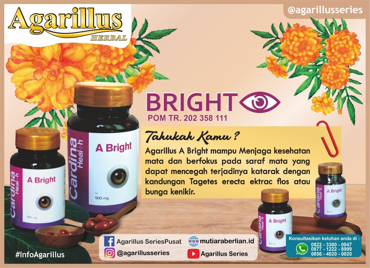 Agarillus Cardina Bright Menjaga Kesehatan Mata | Agarillus by Mutiara ...